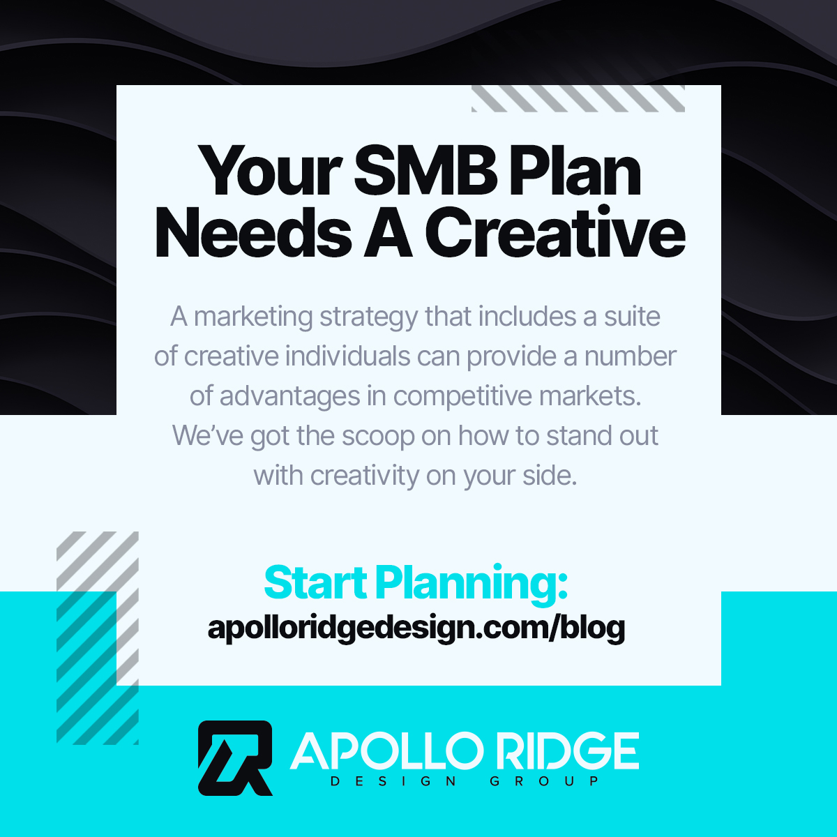 SMB Plans Need A Creative - Apollo Ridge Design